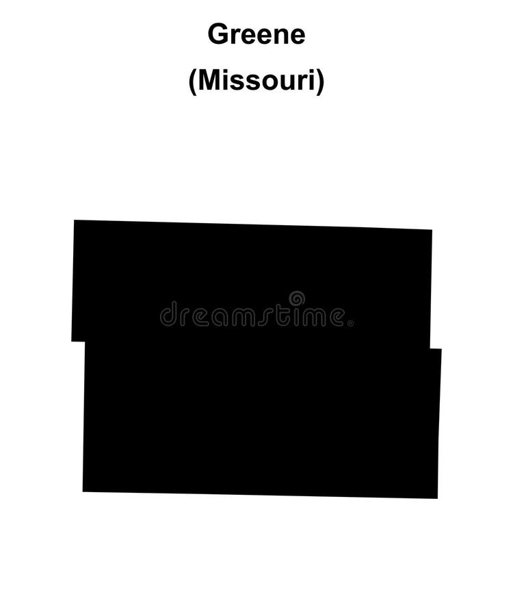 Greene outline map stock vector. Illustration of boundaries - 361614273