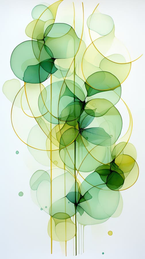 Greenery in the abstract stock illustration. Illustration of garden ...