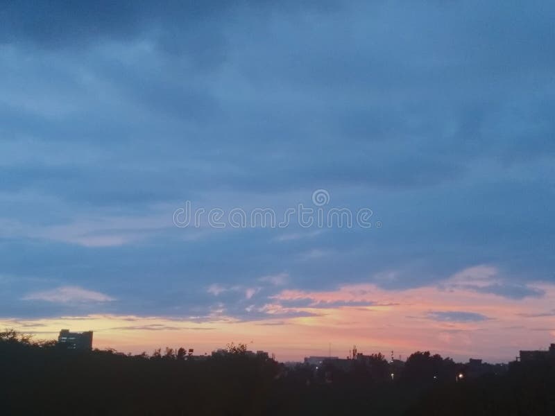 Greenery Cloud Nature Evening Sunset Super Photos Stock Photo - Image ...