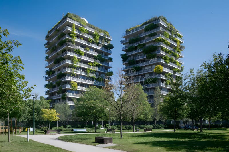 Greenery Covered High Rise Blends Nature and Architecture with Park ...