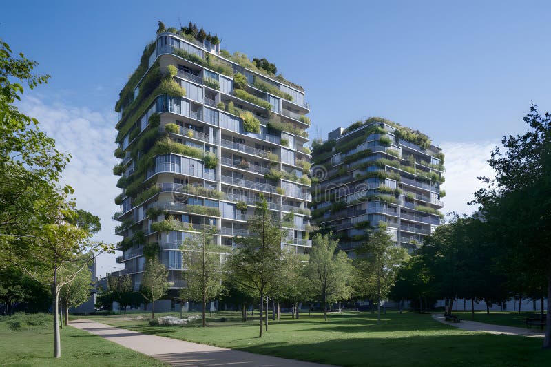 Greenery Covered High Rise Blends Nature and Architecture with Park ...