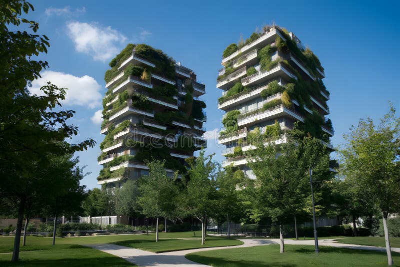 Greenery Covered High Rise Blends Nature and Architecture with Park ...
