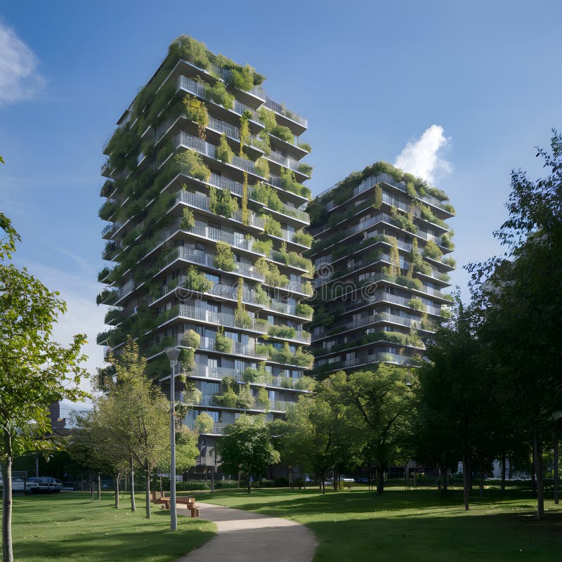 Greenery Covered High Rise Blends Nature and Architecture with Park ...
