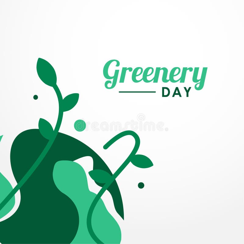 Greenery Day stock vector. Illustration of nature, illustration - 39524277