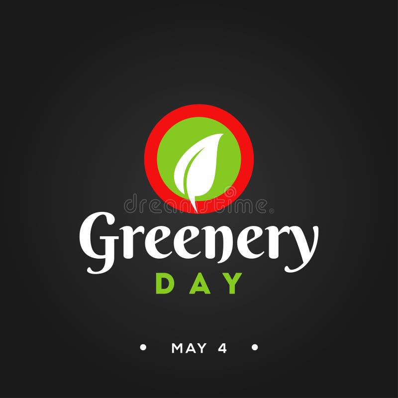 Greenery Day Vector Design Illustration Stock Illustration ...