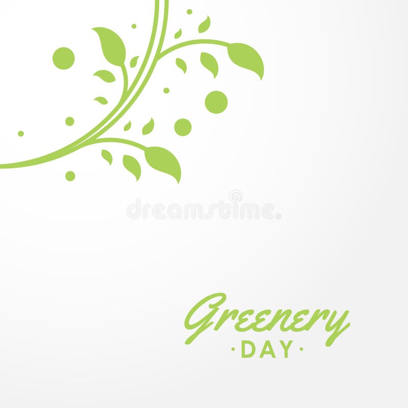 Greenery Day Vector Design Illustration for Celebrate Moment Stock ...