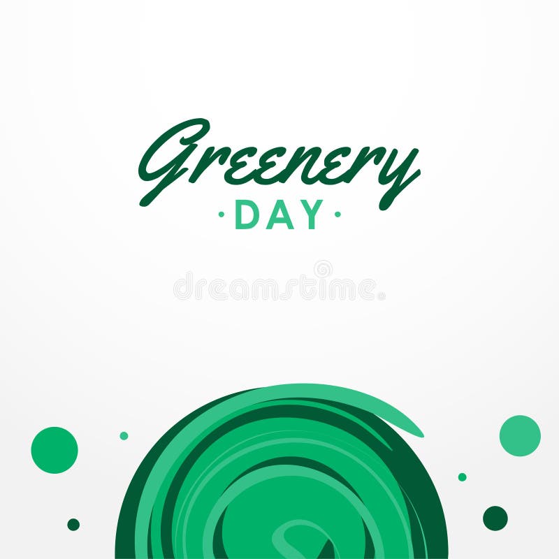 Greenery Day Vector Design Illustration for Celebrate Moment Stock ...