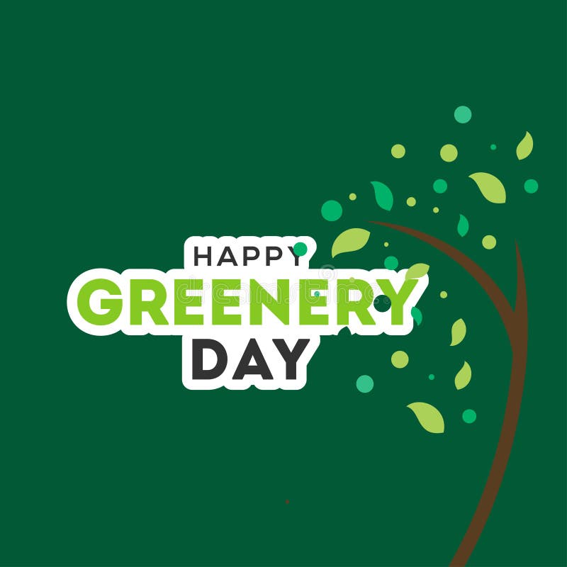 Greenery Day Vector Design Illustration for Celebrate Moment Stock ...