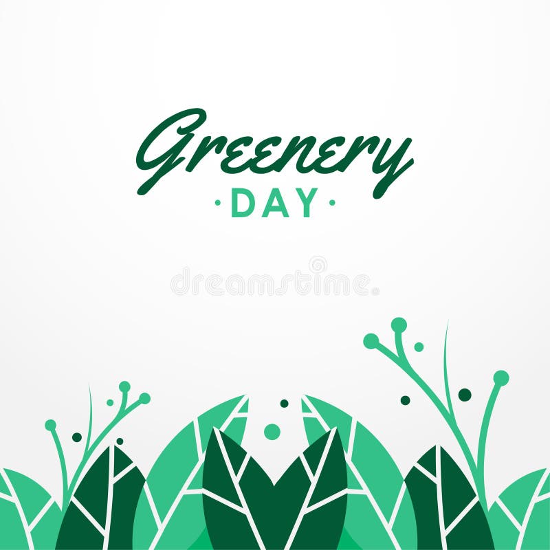 Greenery Day Vector Design Illustration for Celebrate Moment Stock ...