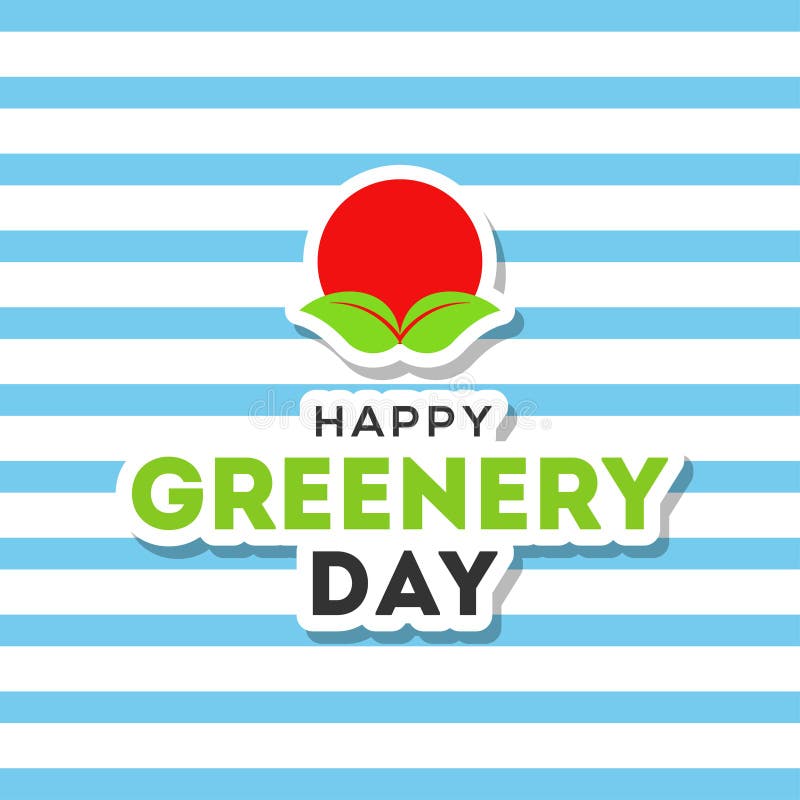 Greenery Day Vector Design Illustration for Celebrate Moment Stock ...