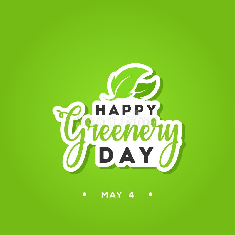 Greenery Day Vector Design Illustration for Celebrate Moment Stock ...