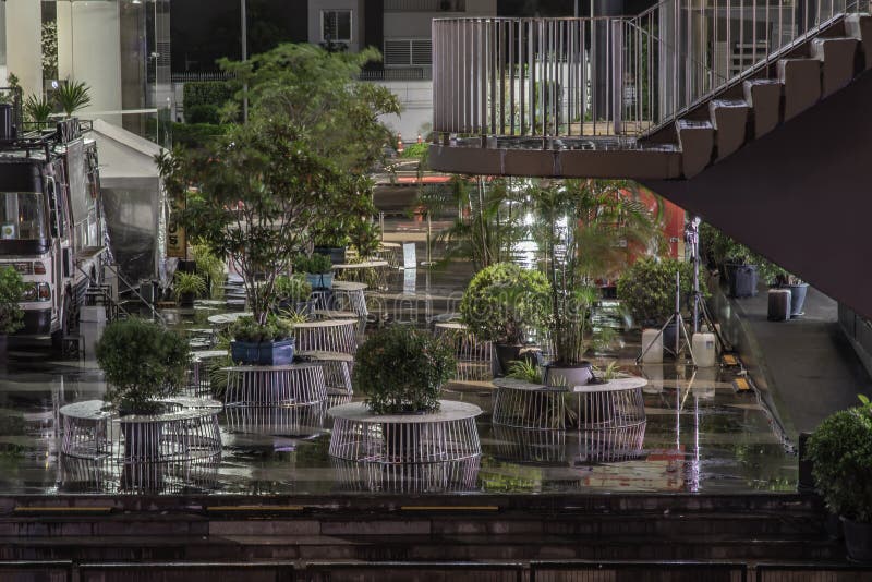 Greenery Decoration of Connecting Area Editorial Photo - Image of ...