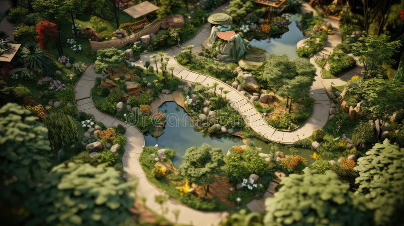 Greenery plants in plan stock illustration. Illustration of environment ...