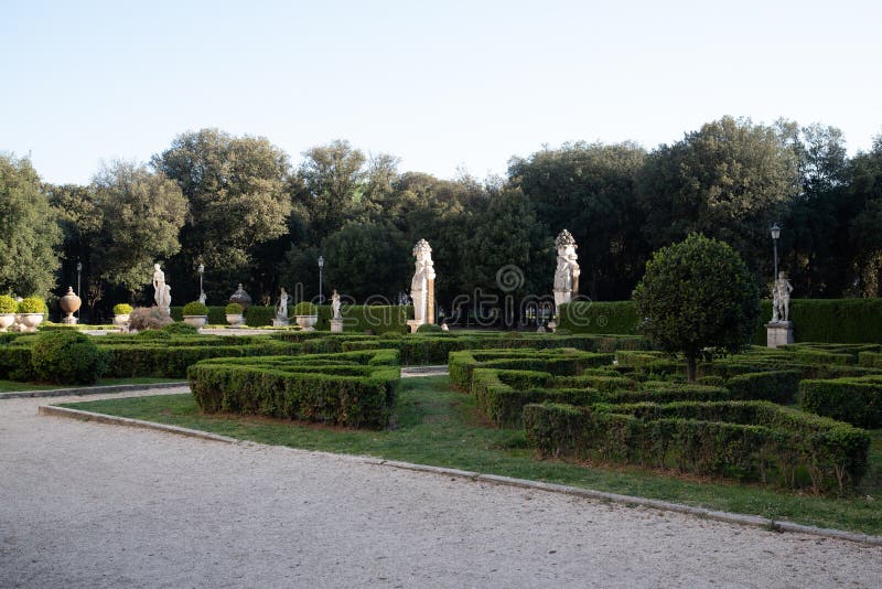 Greenery in Rome Park stock image. Image of heritage - 279034279