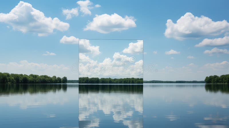 Greenery square cloud stock illustration. Illustration of generated ...