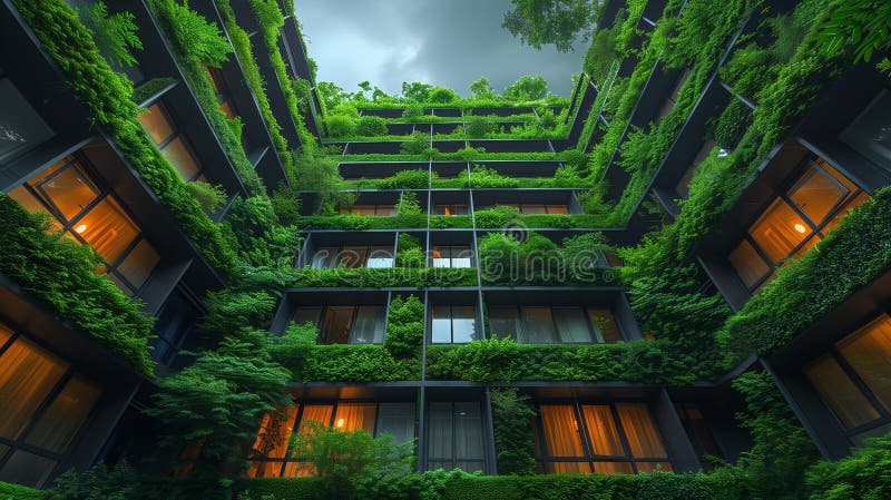 Greenerycovered Facade of Building Creates Natural Landscape in ...