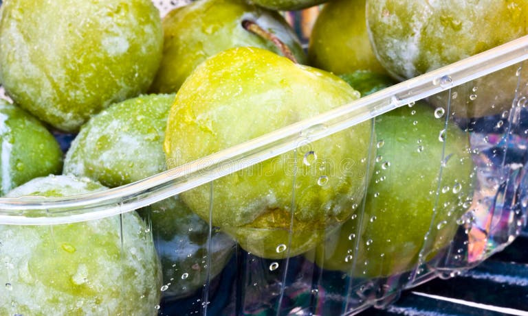 Greengages in box stock photo. Image of healthy, vitamins - 20630116