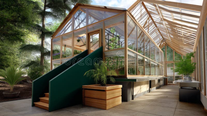Greenhouse with Composting Area, Sustainable Architecture,Greenhouse ...