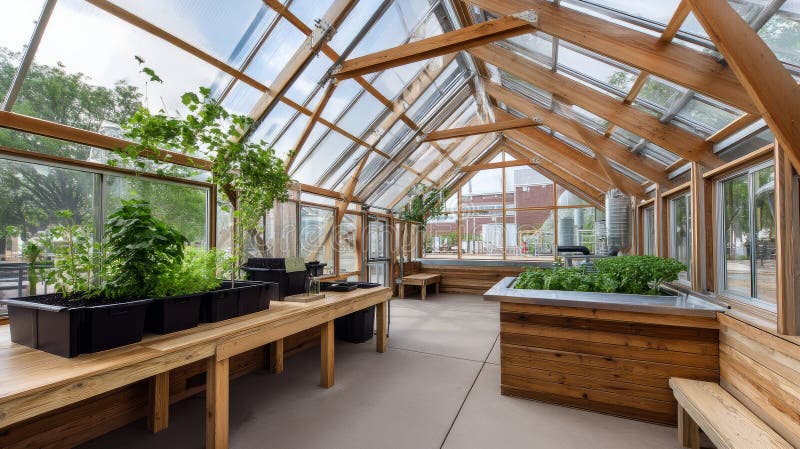Greenhouse with Composting Area, Sustainable Architecture,Greenhouse ...