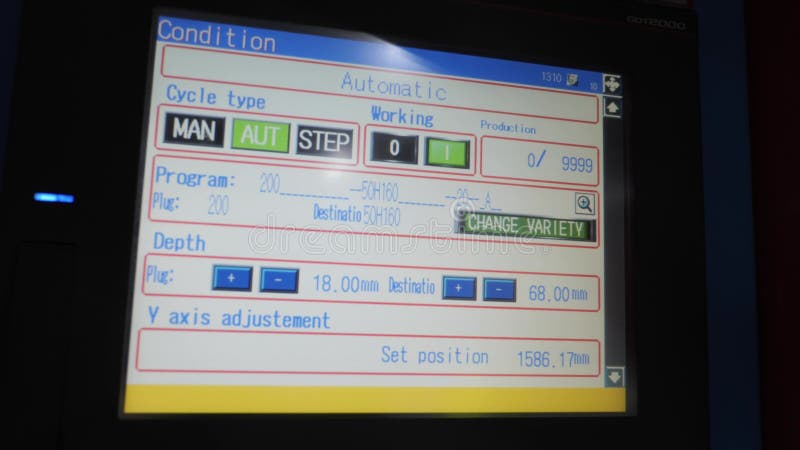 Greenhouse Computer Control Panel Settings. Stock Video - Video of ...