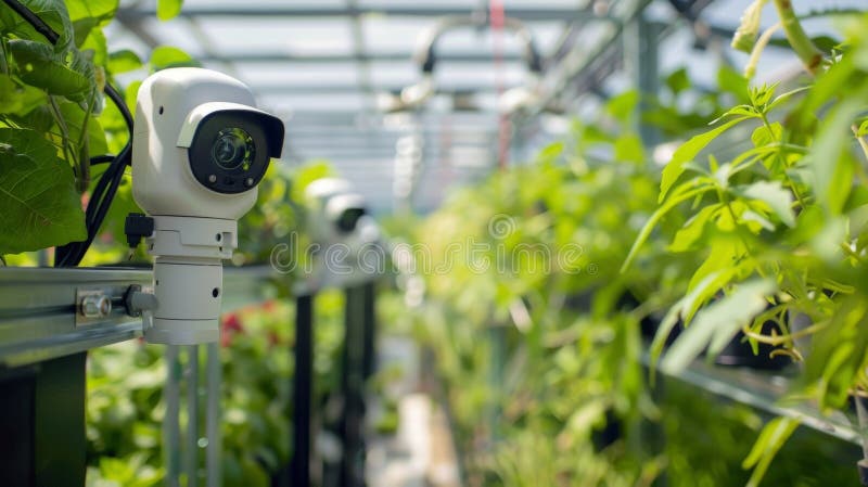A Greenhouse is Equipped with Cameras and AI Software To Automatically ...