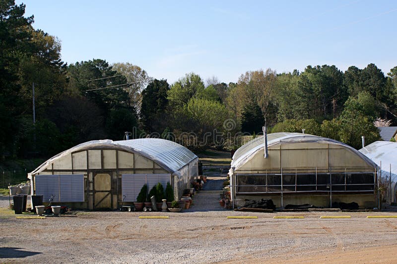 Greenhouses stock image. Image of botany, green, building - 39963027