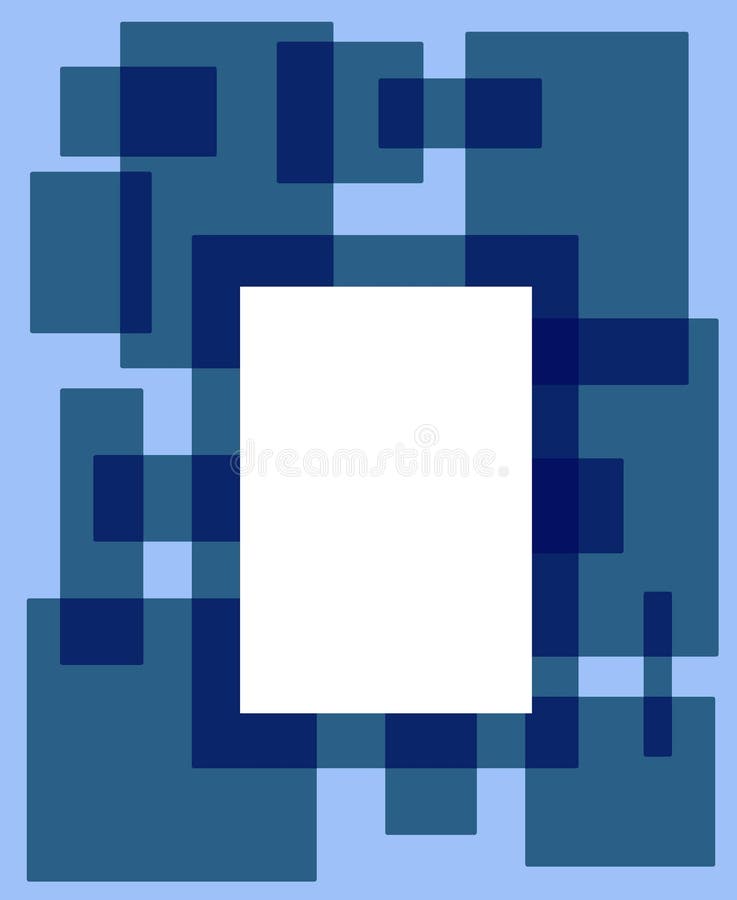 Greenish Blue Rectangle Frame Stock Illustration - Illustration of ...