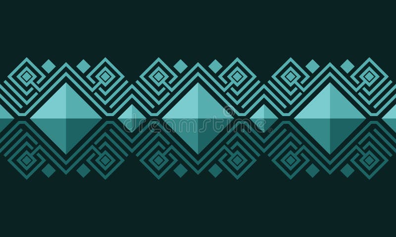 Greenish-blue Turquoise Diamond-shaped Squares Stripe Seamless Pattern ...