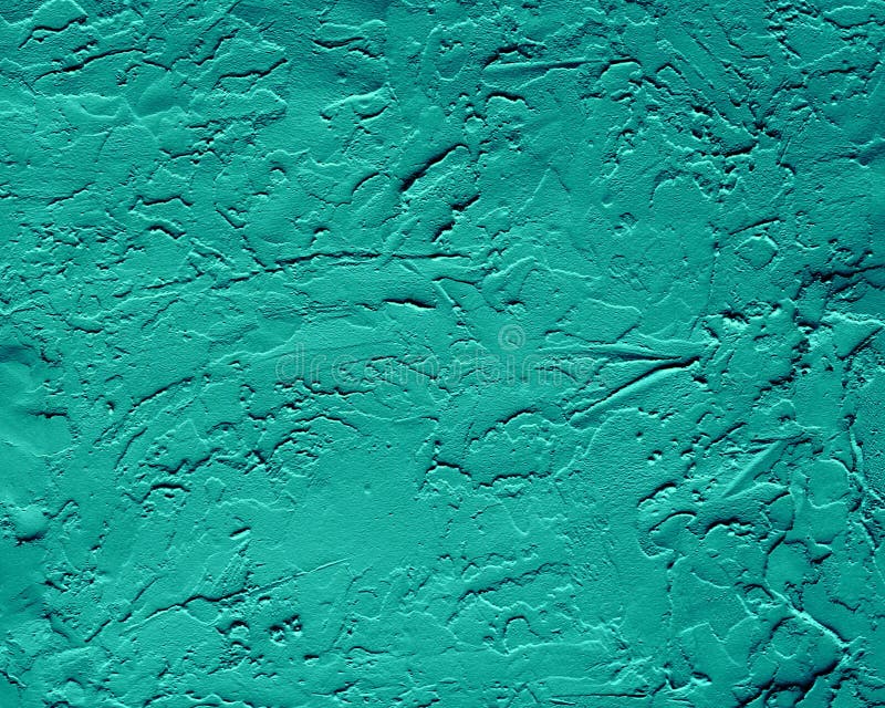 The Greenish Blue Wall Texture Covered with Decorative Plaster ...