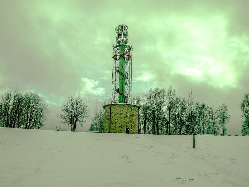 Greenish landscape tone 4 stock image. Image of snow - 192857775