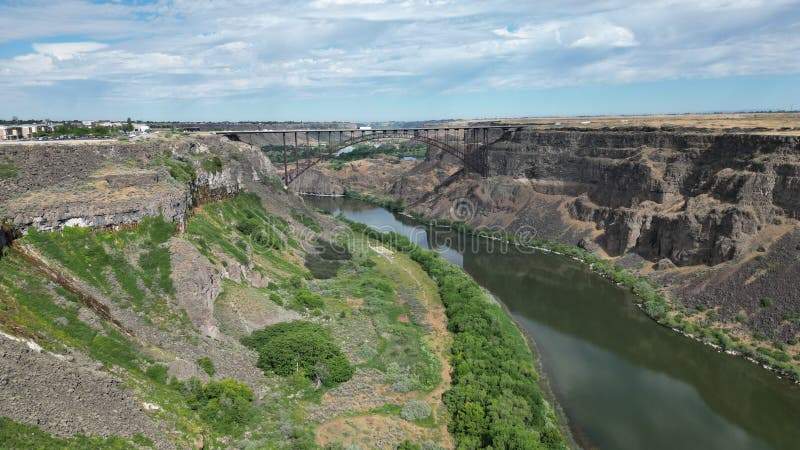 Greenish River between Cliff in Summer Stock Image - Image of water ...