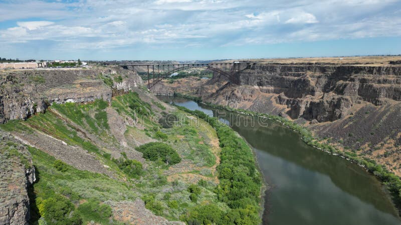 Greenish River between Cliffs in a Summer Day Stock Image - Image of ...