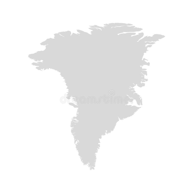 Greenland Arctic Simple Flat Map. Iceland America North Vector Map ...