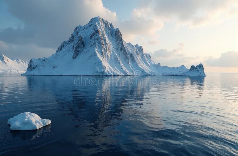 Greenland Island. AI Generated Image Stock Image - Image of mountain ...