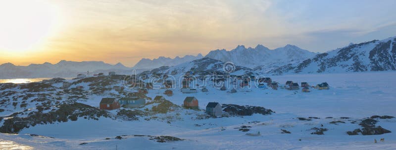 Greenland Landscape in Spring Time Stock Image - Image of frozen ...