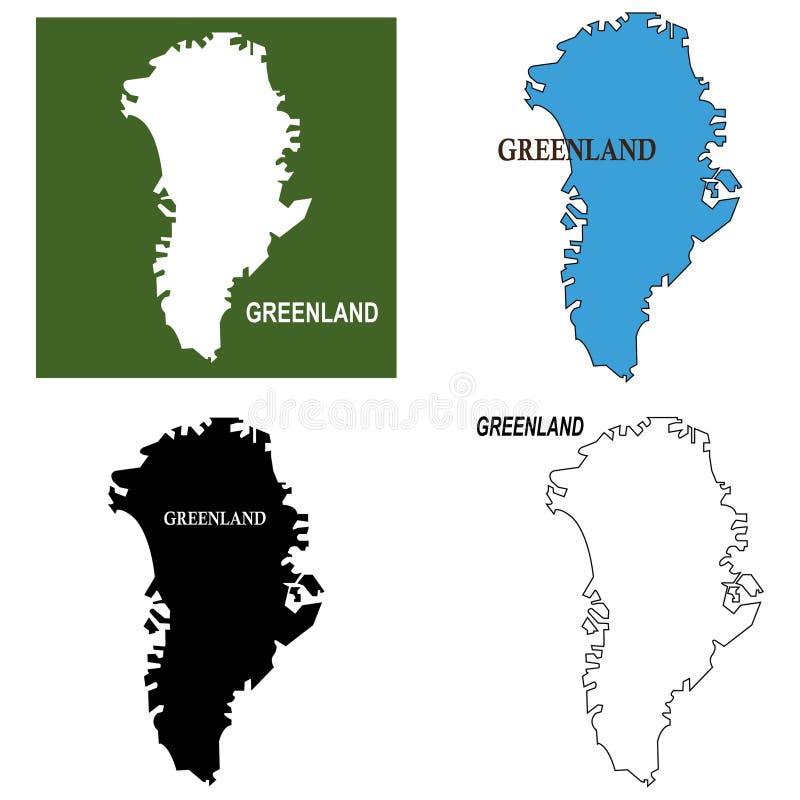Greenland map icon stock vector. Illustration of graphic - 361314963