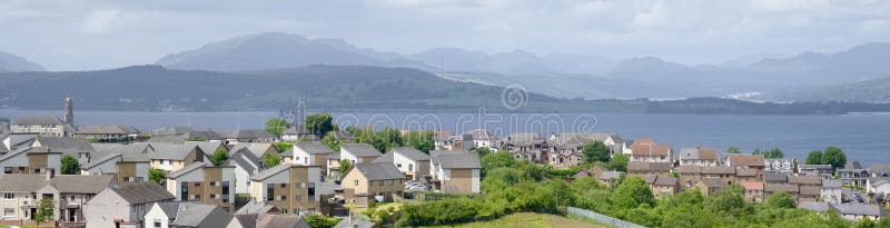 Greenock View Towards Dunoon during the Summer Stock Image - Image of ...