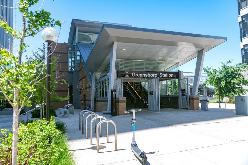 Greensboro Metro Station in Tysons by the Washington, D.C Editorial ...