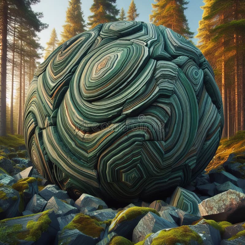 Greenstone a Metamorphic Rock that Forms from Basalt or Gabro Stock ...