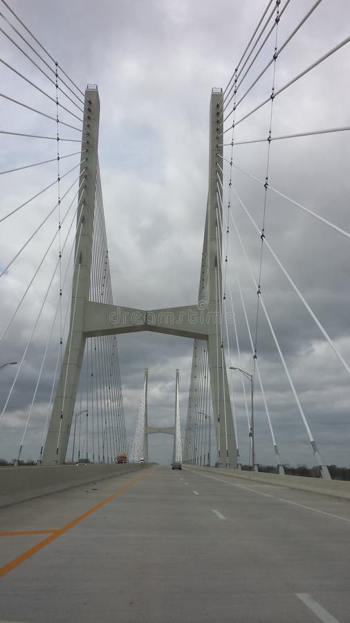 Greenville MS Bridge stock photo. Image of cable, mississippi - 46121618