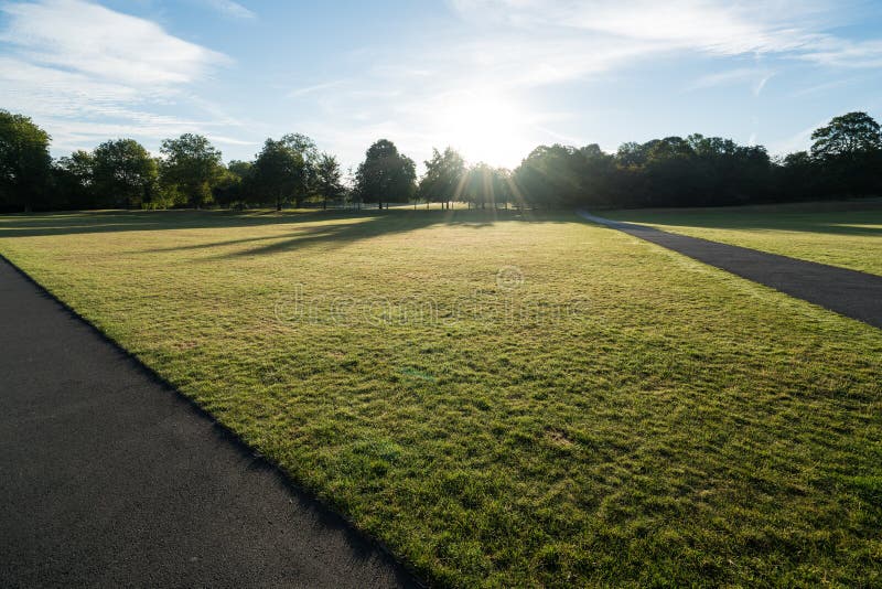 Greenwich slanted path stock photo. Image of sunset, england - 57585300