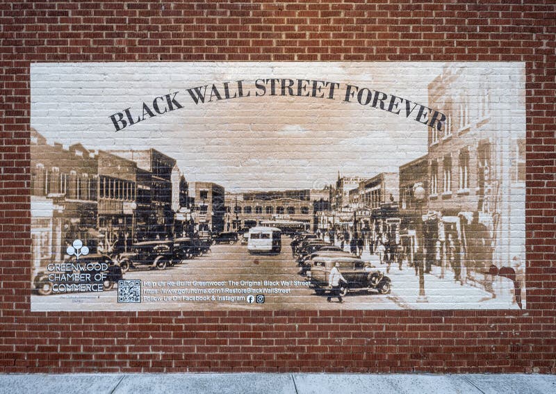 Greenwood Chamber of Commerce `Black Wall Street Forever` Mural in the ... Greenwood Chamber of Commerce `Black Wall Street Forever` Mural in the ...