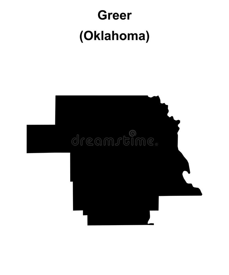 Greer outline map stock vector. Illustration of border - 361752198