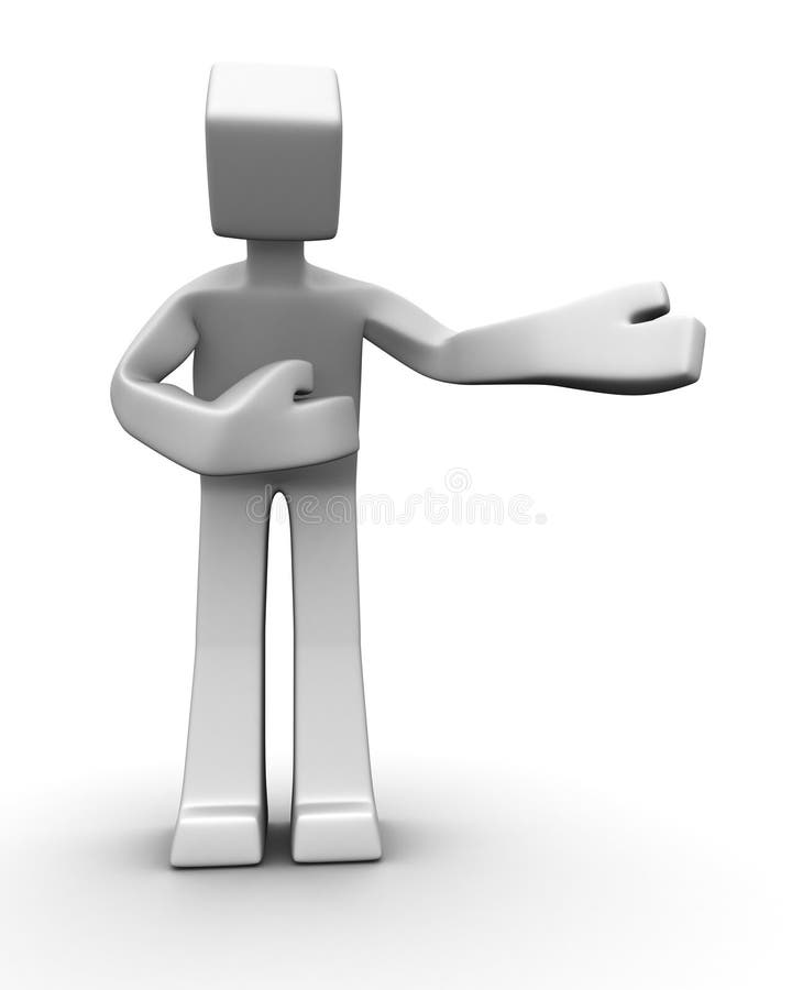 Greeter Welcome or Inviting Guest Concept Stock Illustration ...