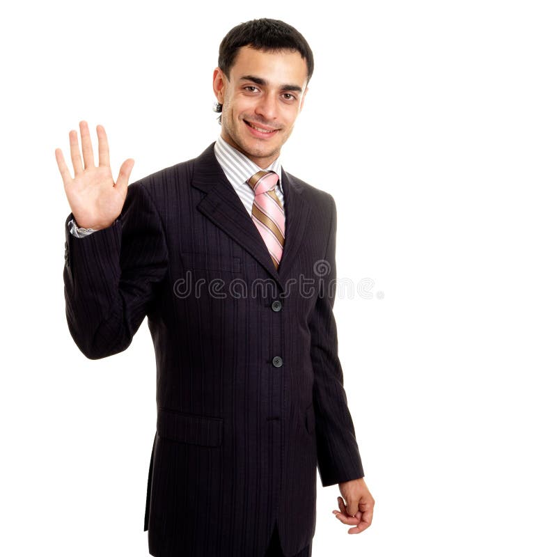 Greeting stock photo. Image of business, cheerful, face - 7330134