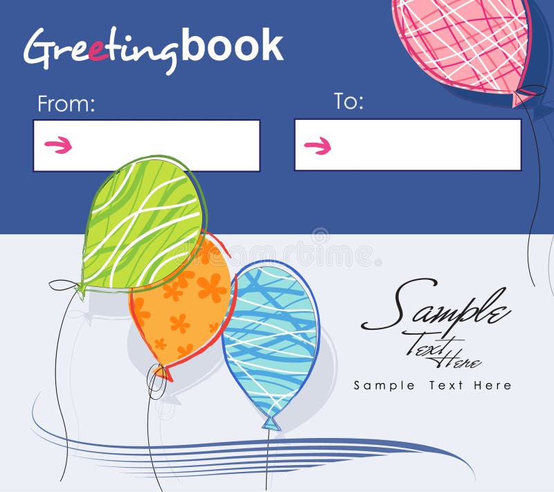 Greeting book stock vector. Illustration of card, greeting - 21453003