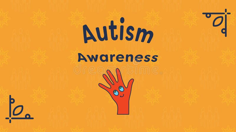 Greeting Card with Autism Awareness Message Stock Vector - Illustration ...