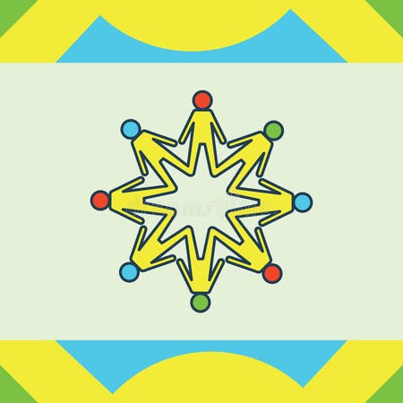 Greeting Card with Autism Unity Symbol Stock Vector - Illustration of ...