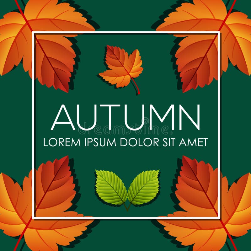 Autom stock illustration. Illustration of colorful, backgrond - 1000828