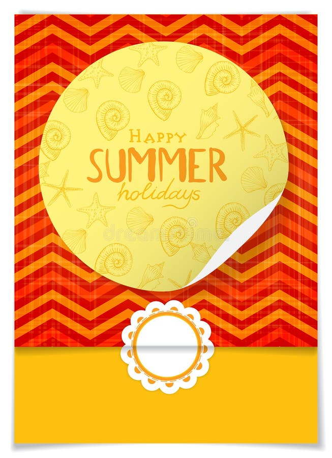 Greeting Card Design, Template Stock Vector - Illustration of ...